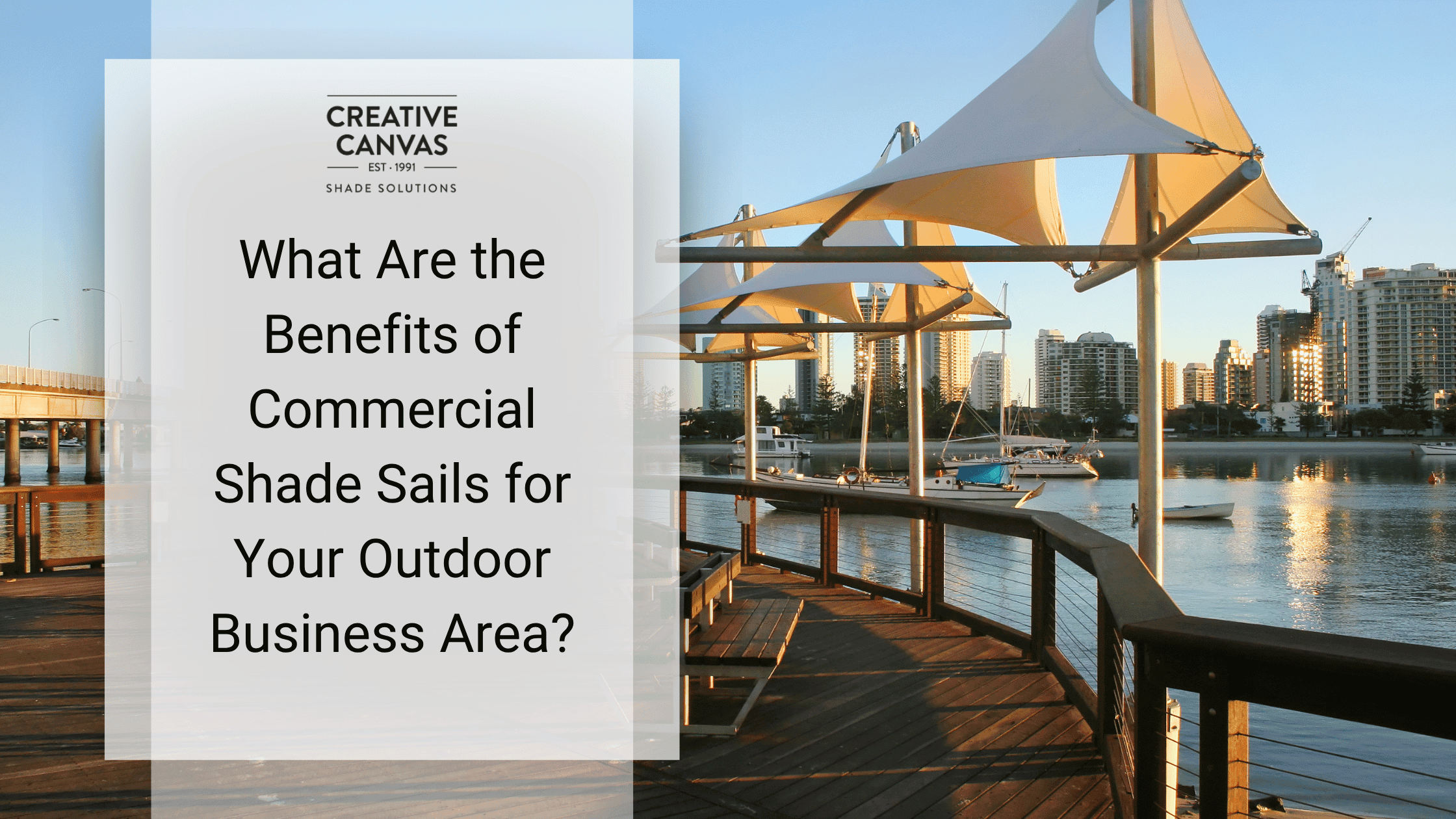 Commercial Shade Sails for Business | Creative Canvas